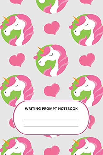 writing prompt notebook: Unicorn Pattern personal writing prompt ...