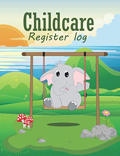 Childcare Register Log: Cute Children Sign In And Out Register Log Book ...
