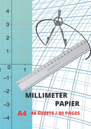 Millimeter papier A4,40 sheets, 80 pages: Millimeter paper A4,40 sheets ...