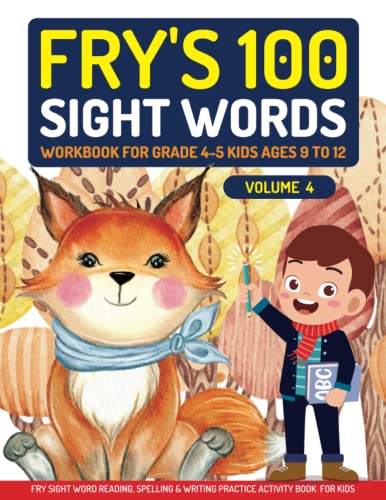 Sight Word 4th-5th Grade: Fry's 100 Sight Words Workbooks For 4th ...