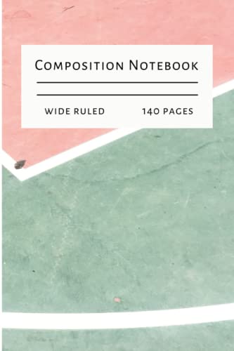 Composition Notebook: Green and Pink Wide Ruled 140 Pages by Jessie ...