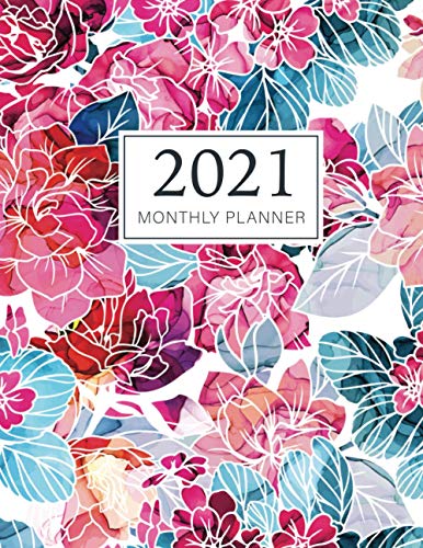 2021 Monthly Planner: Large Monthly Appointment Planner 8.5 x 11 covers ...