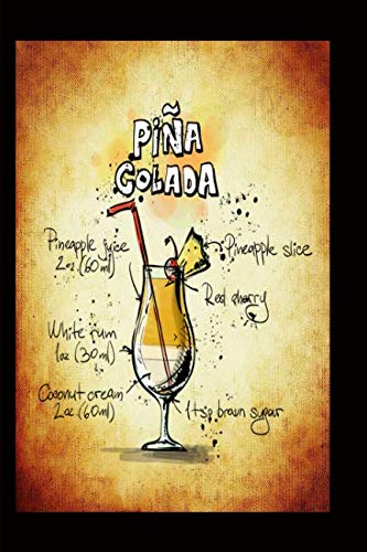 Cocktail Notebook: Blank Lined Journal For Cocktails Recipe by Happy ...