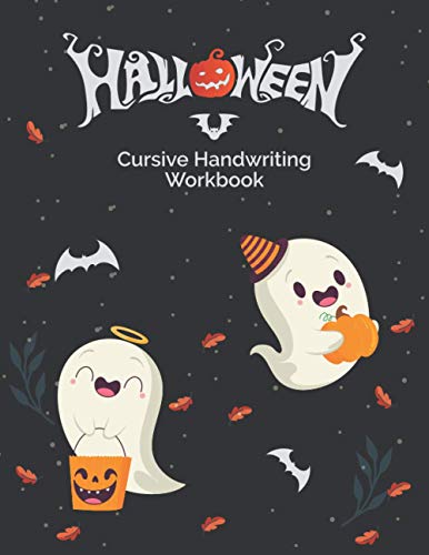 Cursive Handwriting Workbook: Halloween Cursive Handwriting Workbook ...