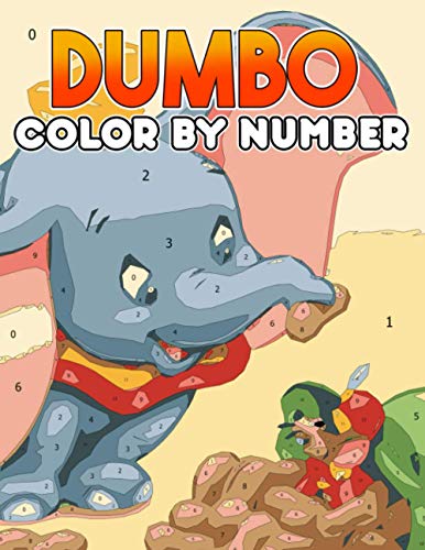 Dumbo Color By Number: Dumbo Book An Adult Coloring Book For Stress ...