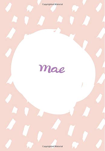 Mae: 7x10 inches 110 Lined Pages 55 Sheet Rain Brush Design for Woman ...