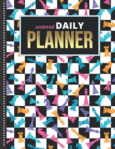 Undated Daily Planner: 8.5x11 One Page Per Day Diary / 365 Logs / 6AM ...