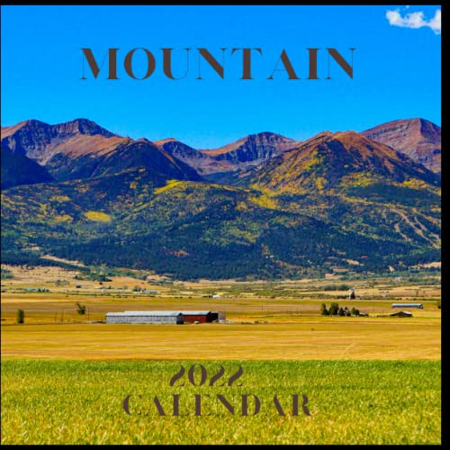 Mountain Calendar 2022: 12 Month January 2022 - December 2022 Calendar ...