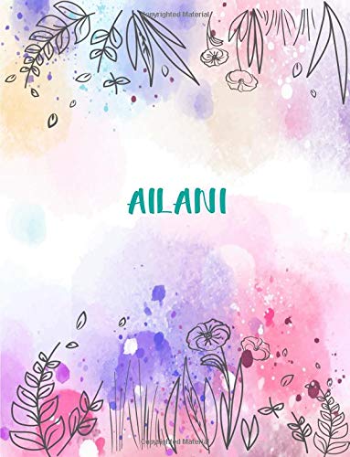 Ailani: 8.5x11 inches 110 Lined Pages 55 Sheet Peony Floral in Dream ...
