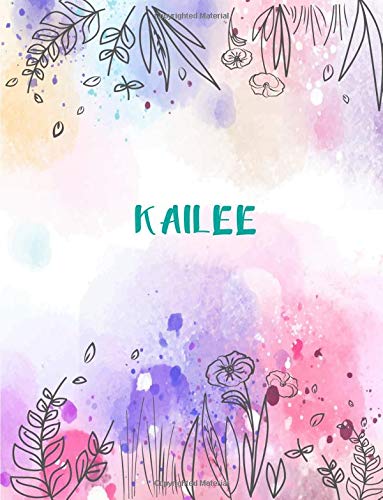 Kailee: 8.5x11 inches 110 Lined Pages 55 Sheet Peony Floral in Dream ...