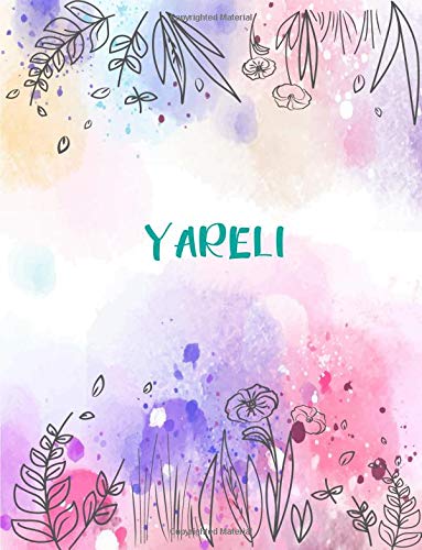 Yareli: 8.5x11 inches 110 Lined Pages 55 Sheet Peony Floral in Dream ...