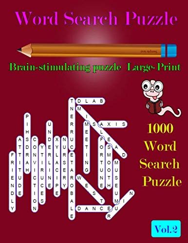 Word Search Puzzle :: Brain-stimulating puzzle Large-Print 1000 Word ...