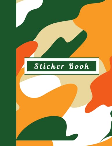 My Favorite Sticker Book: Blank Sticker Book for Kids 2-4, 3-5, 4-8 ...