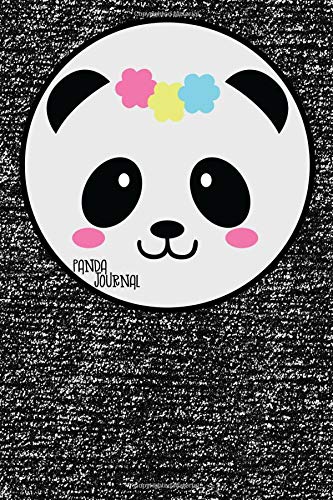 Panda Journal: Cute Panda Bear Face Notebook For Girls: 120 Page 6" x 9 ...