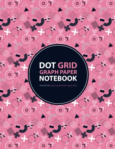 Dot Grid Graph Paper Notebook: 8.5"x11", 120 pages. Geometric style ...