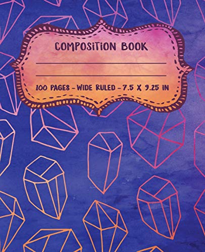 Composition Book: Wide Ruled Blank Lined Cute Composition Notebook for ...