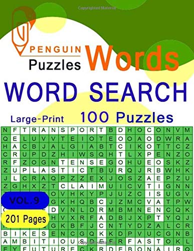 Penguin Words Puzzles Word Search Large-Print 100 Puzzles: VoL.9 The ...