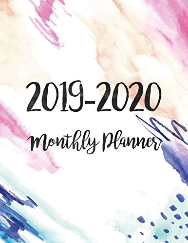2019-2020 Monthly Planner: Two Year - Monthly Calendar Planner | 24 ...