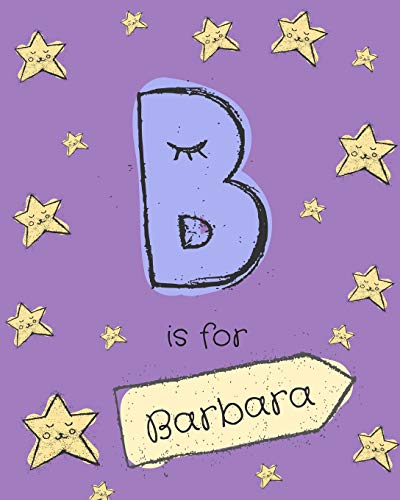 B is for Barbara: Barbara personalized girls journal notebook ...