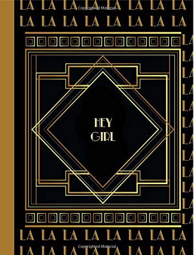 Hey girl: Gifts,Fans,Art Deco,Notebook,Lined Paper,Lala,Merchandise by ...