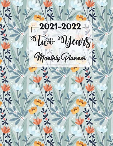 2021-2022 Two Years Monthly Planner: Monthly Planner and Calendar ...