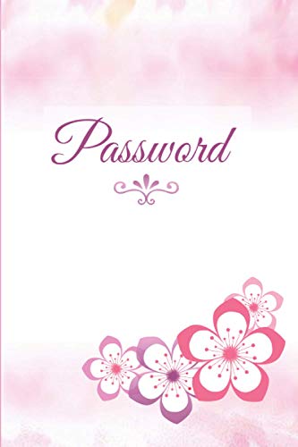 Flower password book logbook: internet password organizer notebook ...