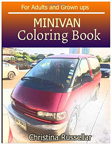 MINIVAN Coloring Book For Adults and Grown ups: MINIVAN sketch coloring ...
