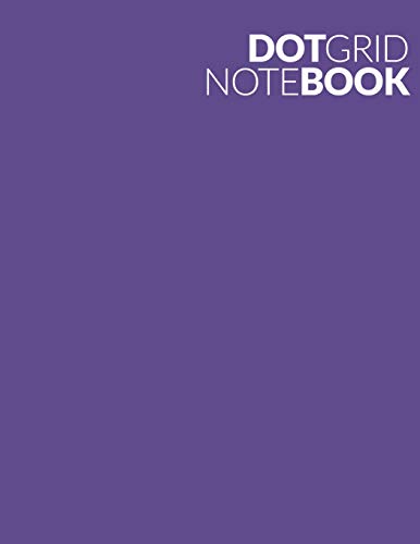 Dot Grid Note Book: Ultra Violet Purple 90 Page 8.5 x 11 Dot Grid ...