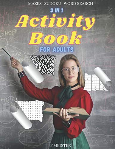 3-in-1 Activity Book for Adults: This 3-in-1 Adult Activity Book is 8 ...