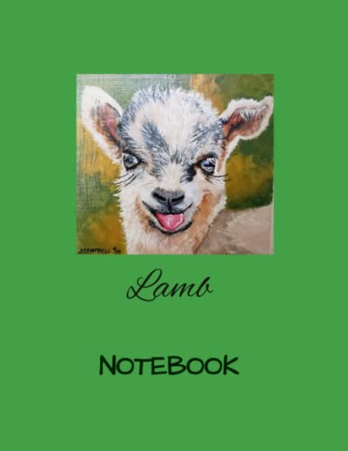 Lamb Farm Animal Love Notebook 8.5x11 Lined Pages: Gifts Christmas Xmas ...