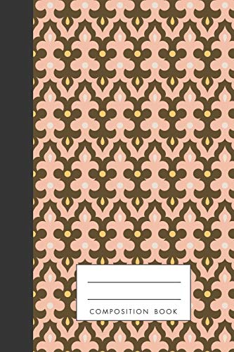 Composition Book: Arabic Frieze Inspired Traditional Pattern, Blank ...