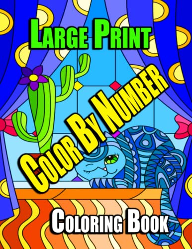 Large Print Color By Number Coloring Book: Large Print Color By Number ...