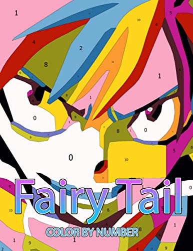 Fairy Tail Color by Number: Japanese Anime Comic Character Illustration ...
