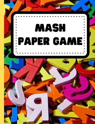 MASH Paper Game: Ultimate Mash Book For All Family Members | Discover ...