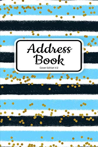 Address Book, Cover Edition V.2: Pretty Design, Tabbed in Alphabetical ...