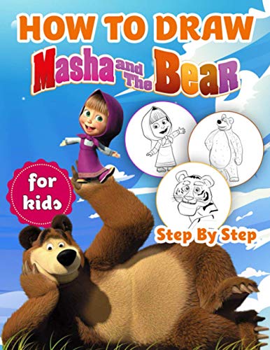 How To Draw Masha And The Bear Step By Step For Kids: The Brain ...