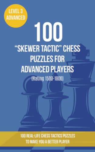 100 “Skewer Tactic” Chess Puzzles for Advanced Players (Rating 1500 ...