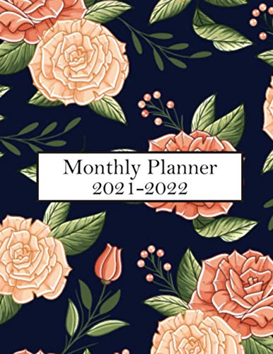 2021-2022 Monthly Planner: 2 Years Planner-Calendar-Contact and Notes ...