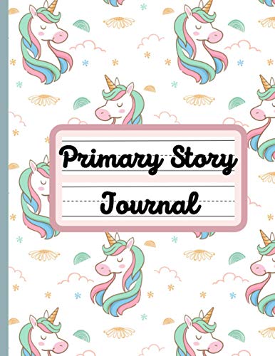 Primary Story Journal: Unicorn | Composition Book | Grades K-2 School ...