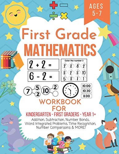 First grade mathematics workbook for kindergarten first graders year 1 ...