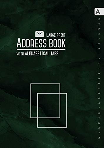 Address Book Large Print: A4 Contact Notebook Organizer with ...