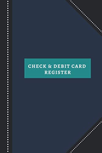 Check and Debit Card Notebook: Practice and Simple Checkbook Journal ...