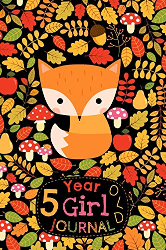 5 Year Old Girl Journal: Cute Happy Birthday Notebook Wide Ruled and ...