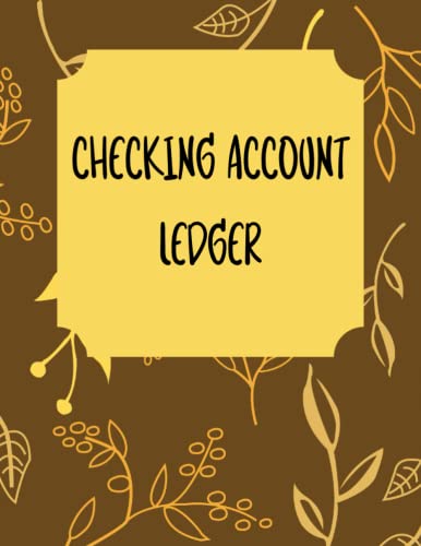 Checking Account Ledger: Check Book Registrar & Bank Transaction Log ...