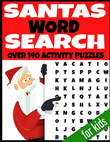 SANTAS WORD SEARCH: OVER 140 ACTIVITY PUZZLES | ALL CHRISTMAS HOLIDAY ...
