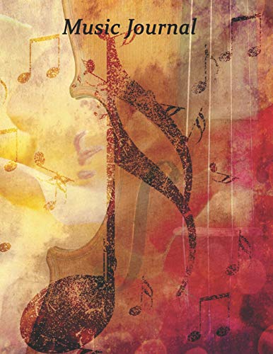 Music Journal: A 12 Staff Paper Music Notebook, Manuscript Paper with ...