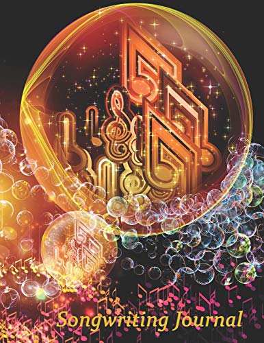 Songwriting Journal: A 12 Staff Manuscript Paper Music Notebook, Blank ...