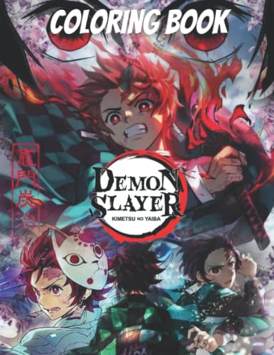 DÈMON SLAYER coloring book: Amazing Coloring Book for All Fans With ...