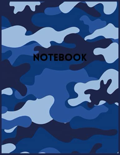 Composition Notebook: Cute Wide Ruled Paper Notebook Journal. Blue ...