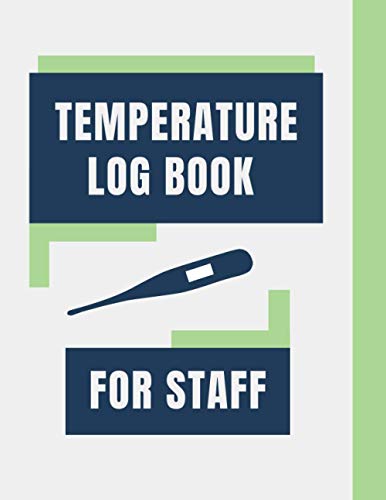 Temperature Log Book For Staff: Health tracker with a simple design ...